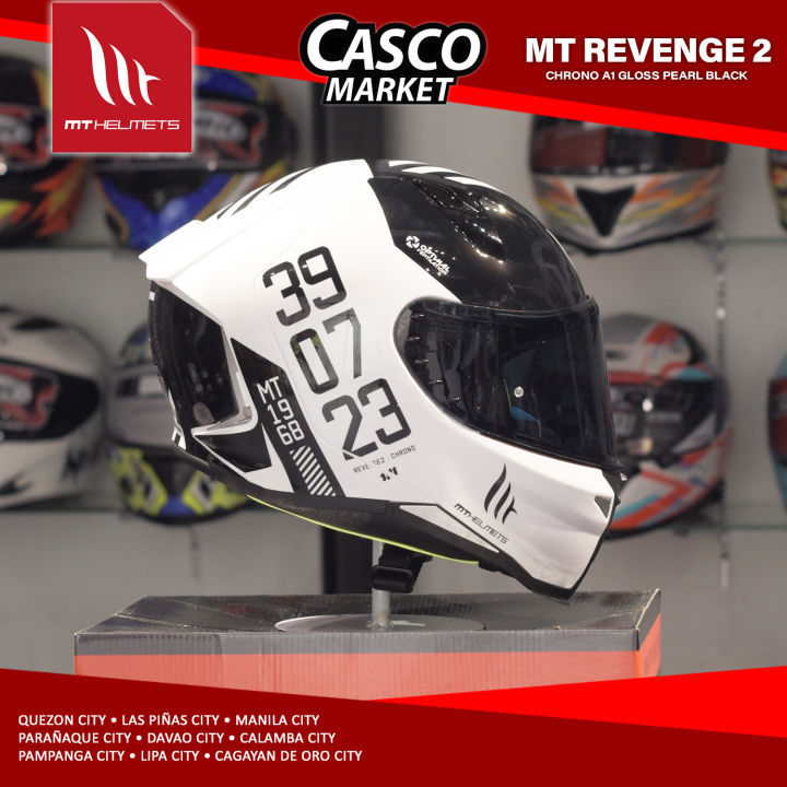 MT REVENGE2 CHRONO FULL FACE MOTORCYCLE HELMET | Lazada PH