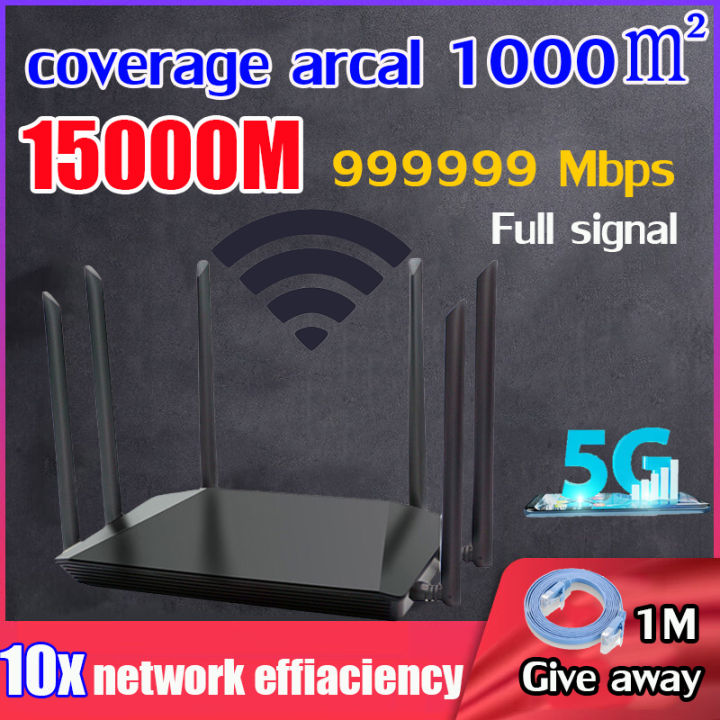 10x network efficiency Signal full grid Wireless WiFi Router 5g English ...