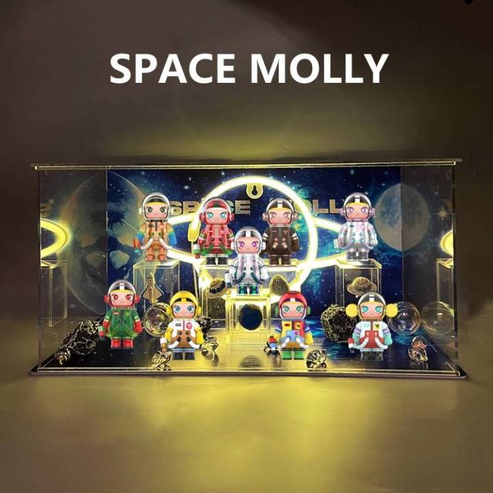 Acrylic Display Case Box POPMART Mega Space Molly Mega Collection 100% ...