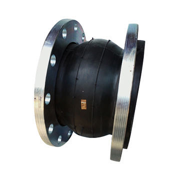 3" Rubber Expansion Joint, Single Sphere Bellow (Flange is ANSI150, 4 ...