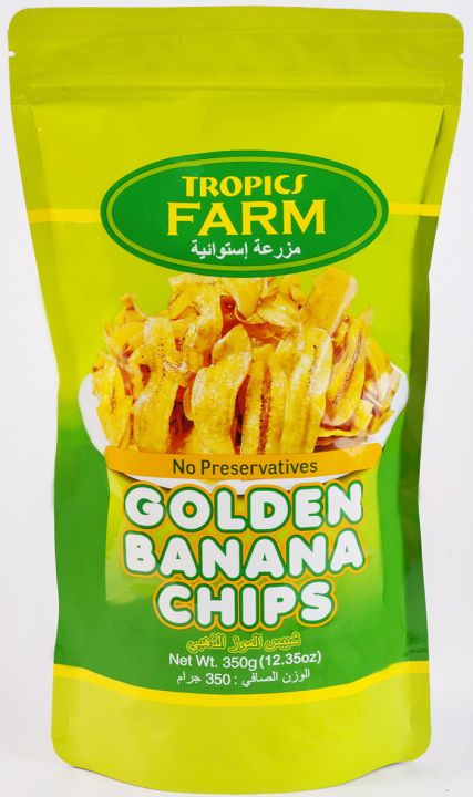 Banana Chips Tropics Farm Family pack 350g (No Preservatives & Food ...