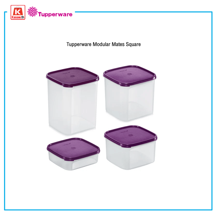 กล่อง Tupperware Modular Mates Square มี 4ขนาดให้เลือก ราคาต่อ 1ใบ ...