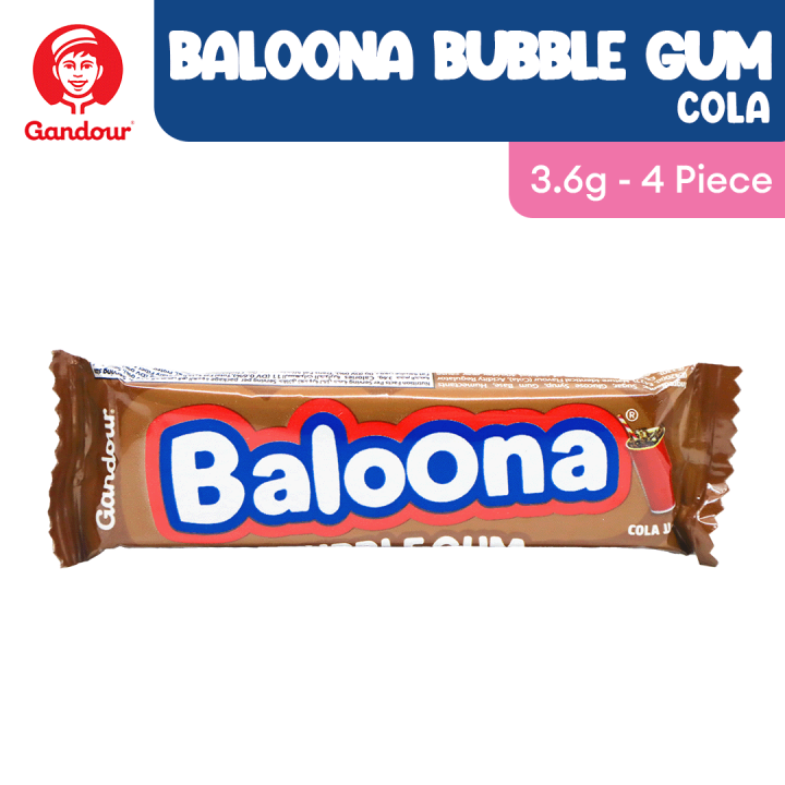Baloona Bubble Gum Cola 3.6g - 1pc Expiration Date: June 18, 2025 ...