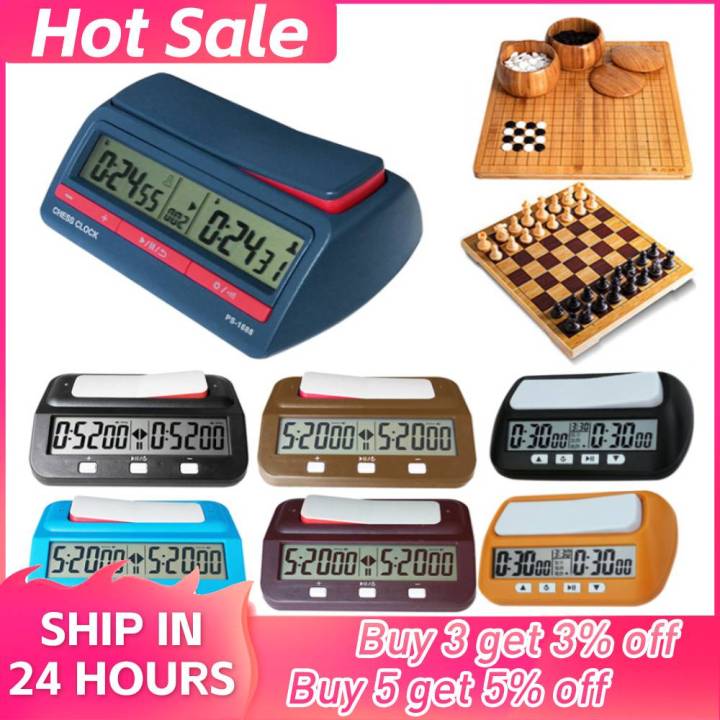 J02 Professional Chinese Chess Clock Digital Timer Count Up Down Timer ...