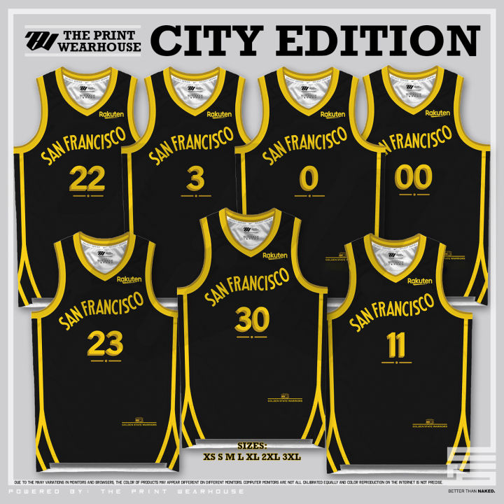 BTN GOLDEN STATE WARRIORS CITY EDITION JERSEY 23-24 FULL SUBLIMATION ...
