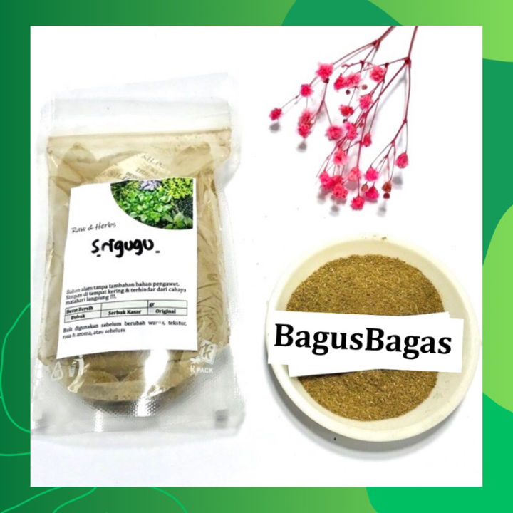 100gr Bubuk Daun Srigunggu Singgugu Senggugu Sagunggu Kering Herbal ...