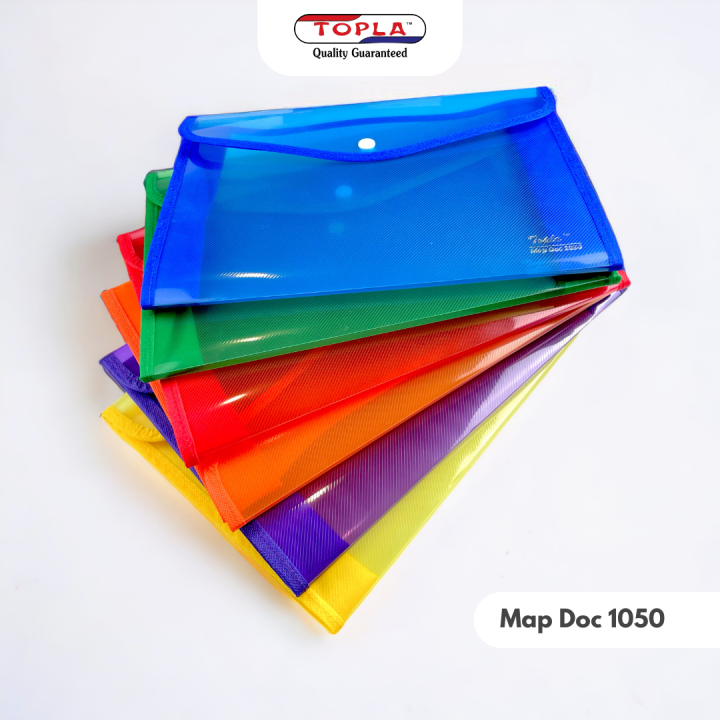 Topla Map Dokumen Kancing 1050 A4 Sekolah Kerja Dan Kuliah Map Penting ...