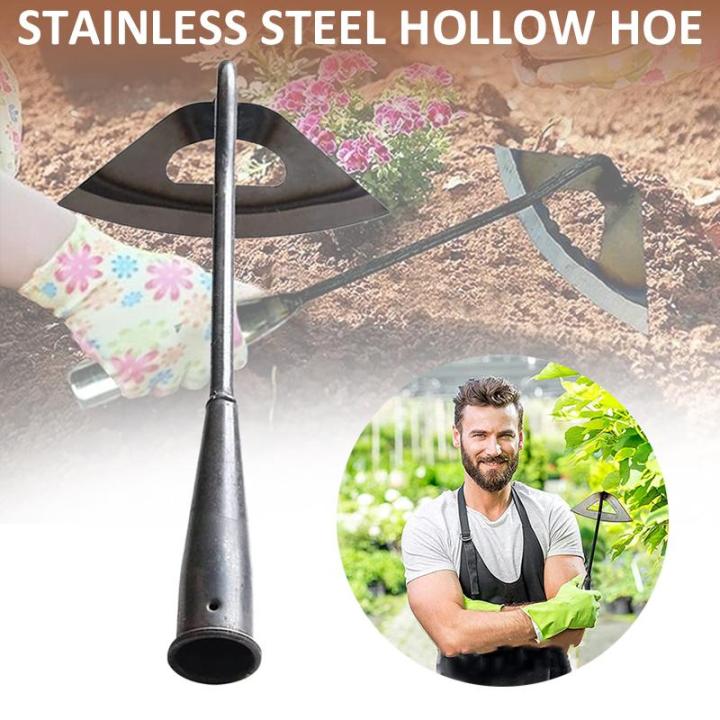 Garden weeding outdoor all steel hollow portable hoe for vegetable ...