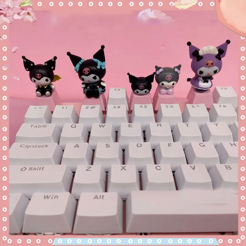 [izhi] Kawaii Sanrio Kuromi My Melody Cartoon Keycaps Cartoon Cute ...
