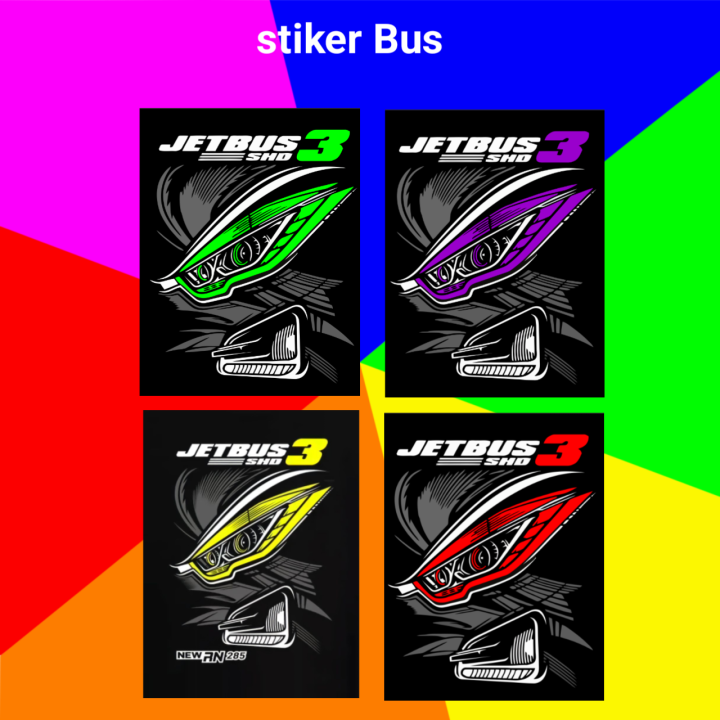 cetak stiker vektor bus | Lazada Indonesia