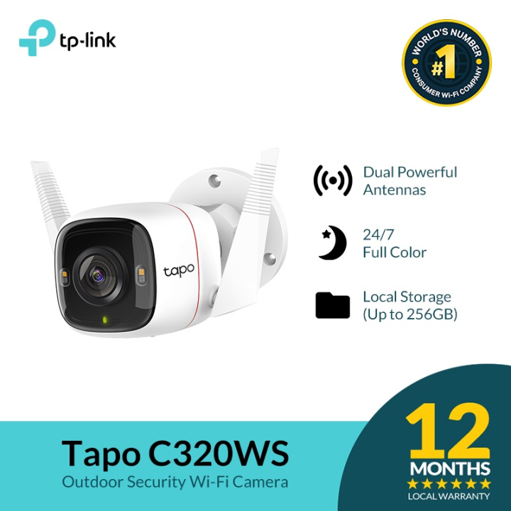 TP-Link Camera TAPO C320WS Outdoor Security Wi-Fi 2K QHD 4MP Two-Way ...