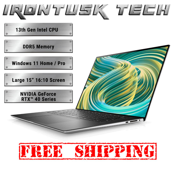All New Dell XPS 15 9530 Laptop with Intel Processor, RTX Graphics ...