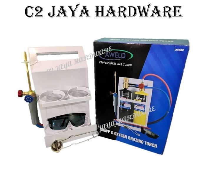 Aweld Mapp & Oxygen Brazing Torch Welding Torch Set / Gas Only Oxygen ...