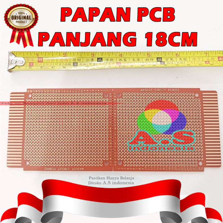 Papan PCB Bolong Lobang Polos IC / PCB Board Dot Matrix Circuit 18CM ...