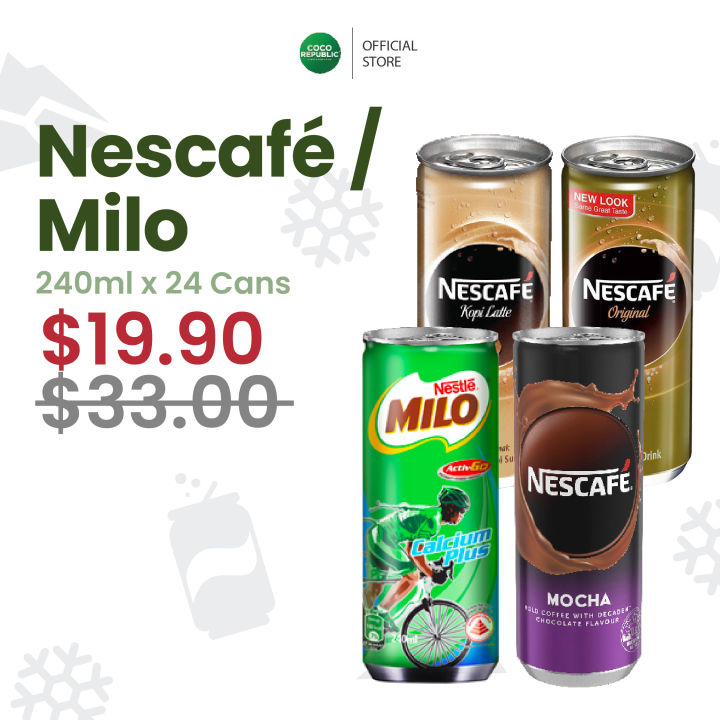[ASSORTED] Milo Activ Go Calcium Plus & Nescafe Ready To Drink Cans ...