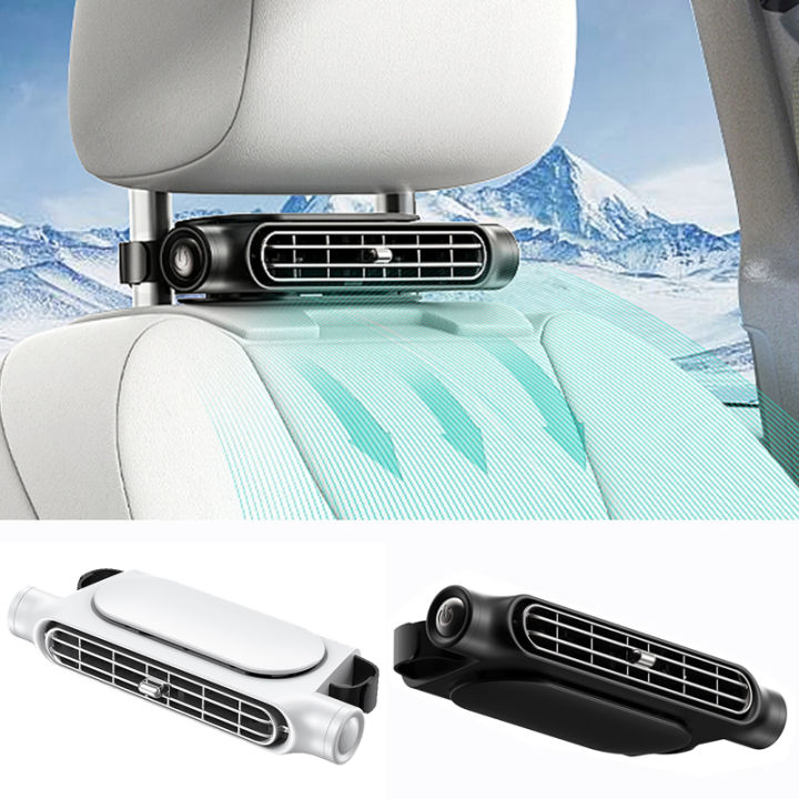 Car Seat Fan Backseat Cooling Fan Front Rear Seat Headrest Cooling Air ...