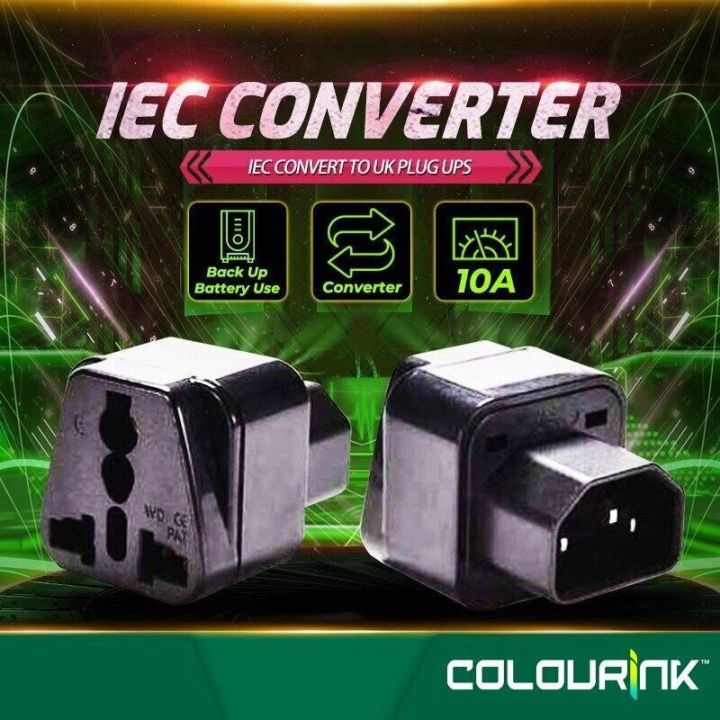 IEC CONVERT TO UK PLUG UPS UNIVERSAL ADAPTER | Lazada