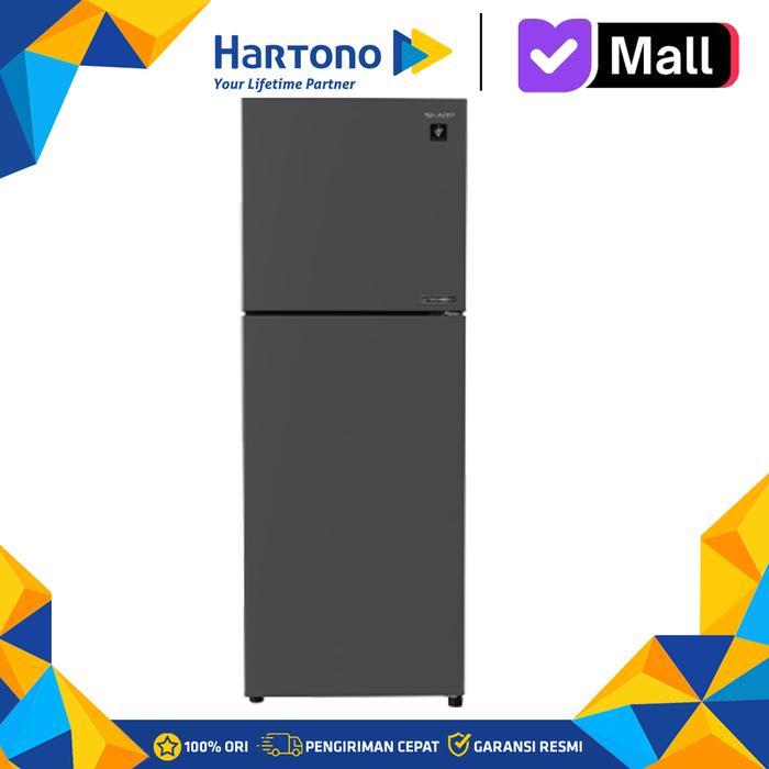 Sharp Kulkas Kecil 2 Pintu Small 2 Door SJ-356SI-DS Shine Glass Door J ...