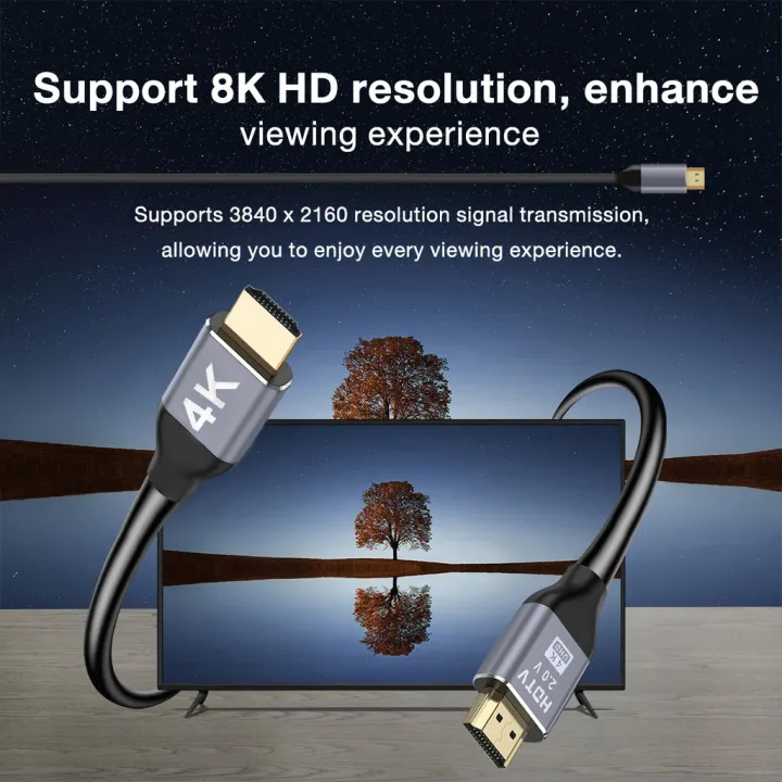 1.5M/3M/5M HDMI-compatible Cable HDTV Switcher 4K High Speed 1080P ...