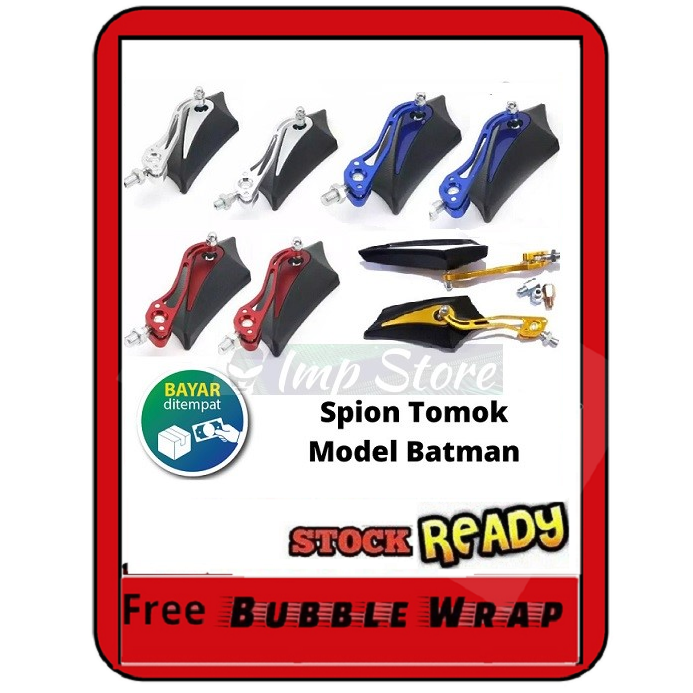 Spion Tomok Batman + BAUT Variasi Dua Warna CNC Satria FU Vixion Beat ...