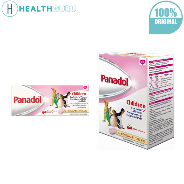HealthGuru Panadol for Children Kids Panadol Paracetamol (24/144 ...