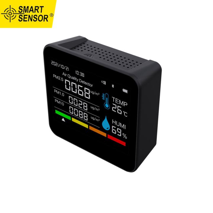 Smart Sensor 9 in 1 BT Air Quality Monitor CO2 Meter Carbon Dioxide ...