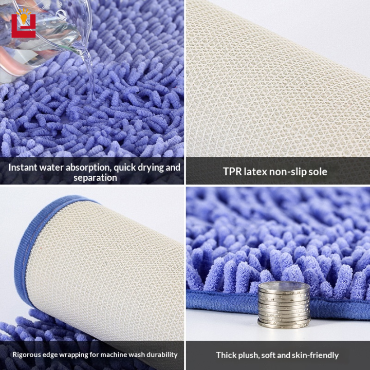 Siêu thấm thảm san hô nhà tắm Non-Slip thảm sàn cho phòng tắm lối vào ...