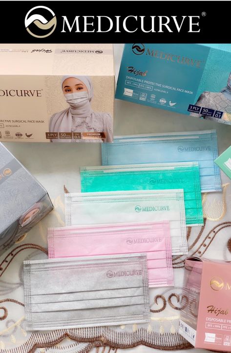 Medicurve Premium Extra Soft Disposable Protective 3Ply Surgical Face ...