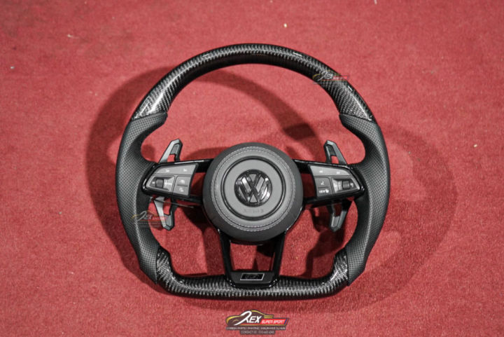 VW Volkswagen RS Full Set Steering Wheel Carbon Fiber Golf Mk6 Mk7 Mk7 ...