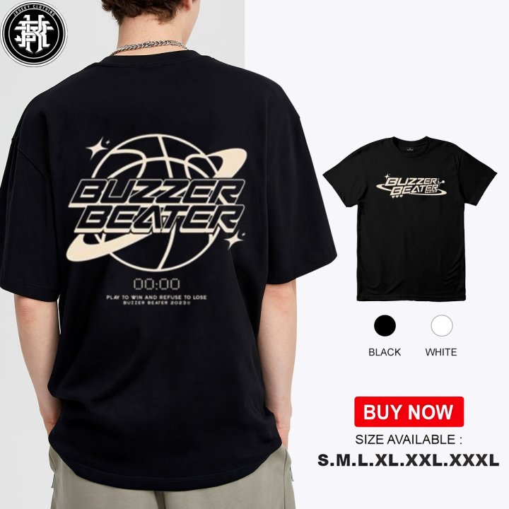 Buzzer Beater Y2K Casual Plain White Round Neck T-Shirt - Stylish Pro ...