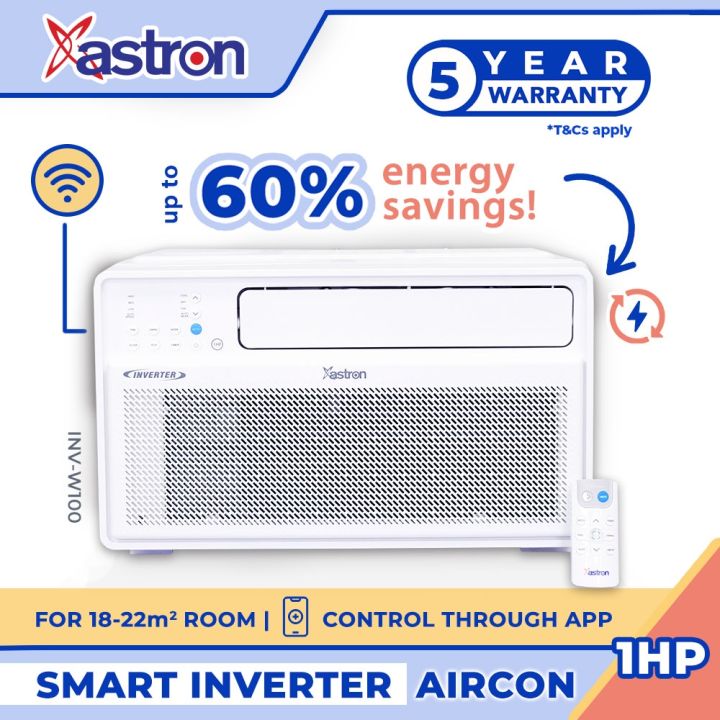 Astron INV-W100 1HP Smart Inverter Window-Type Aircon | Lazada PH