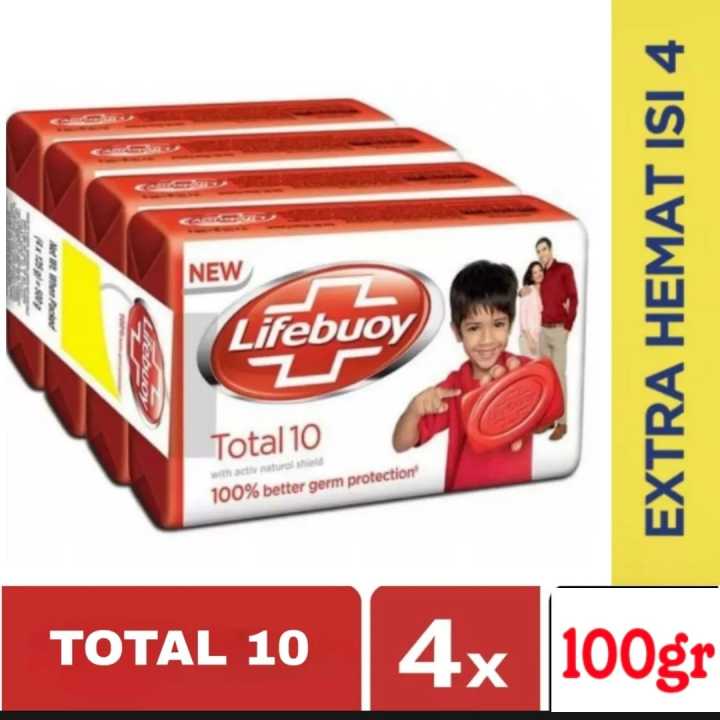 Lifebuoy Sabun Batang Kemasan Terbaru Paket Hemat Isi 4 X 100GR ...