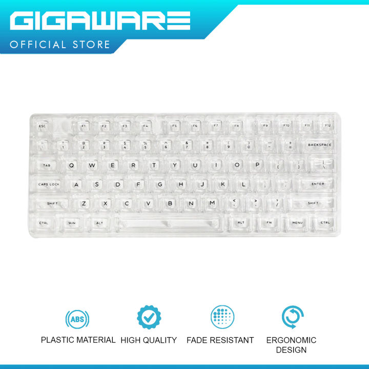 Gigaware 130 keys White translucent and Black Transparent MDA High ...