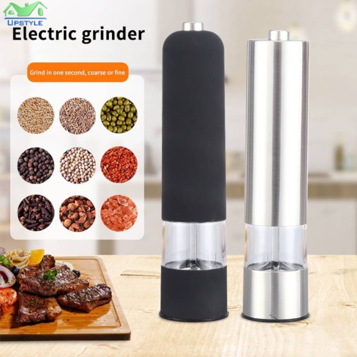 【Upstyle】1 Pcs Electric Black Pepper Grinder Salt Spices Mill Cutter ...