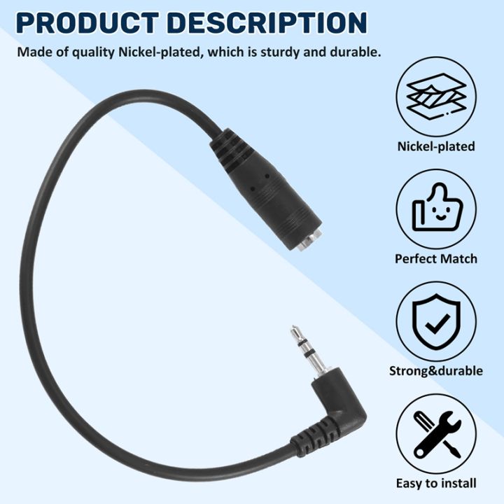 2.5mm (Male) To 3.5mm (Female) Stereo Audio Jack Adapter | Lazada.co.th