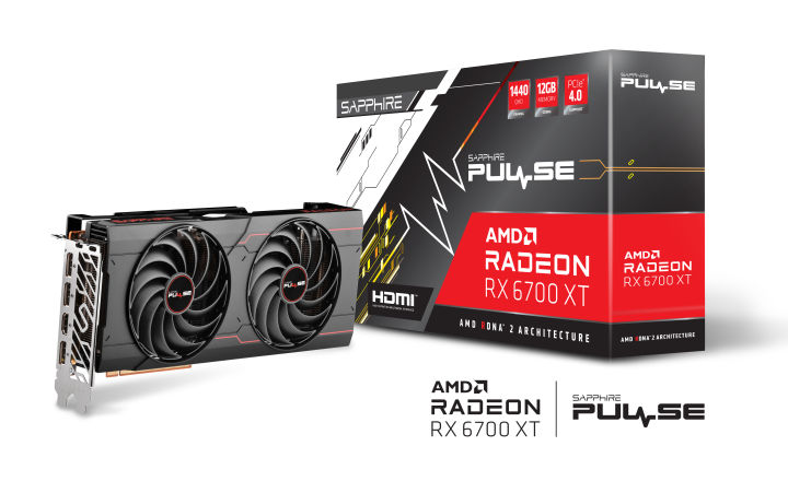 SAPPHIRE PULSE AMD RADEON RX 6700 XT GAMING 12GB GDDR6 HDMI / TRIPLE DP ...