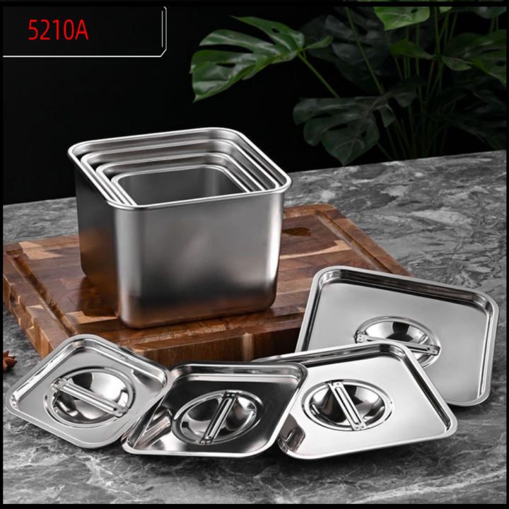 5210A พร้อมฝาปิด กล่องปิดผนึกเครื่องปรุงรส หลายหลายแบบ เหล็กไร้สนิม ภาชนะจัดเก็บข้อมูล ของใหม่ ...