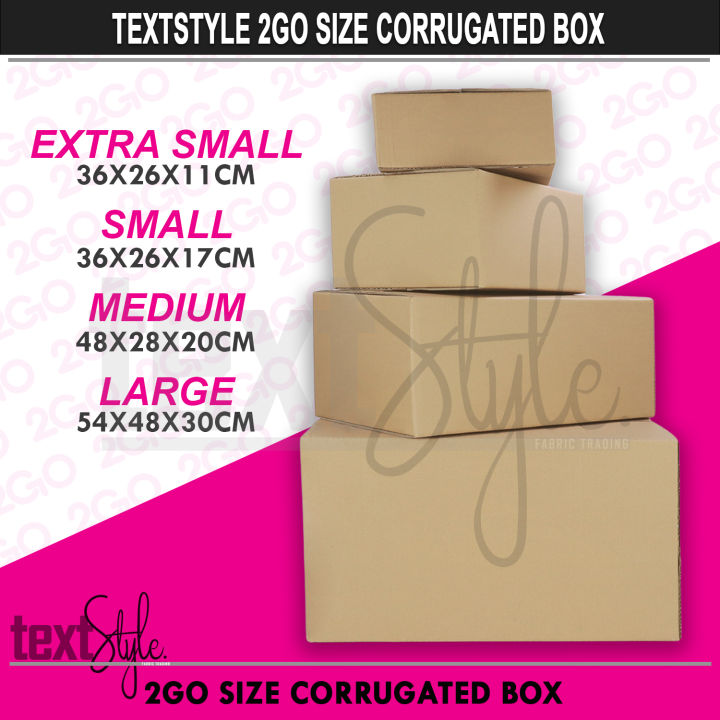 Textstyle 2Go Express Size Corrugated Boxes Shipping Box Mailing Box ...