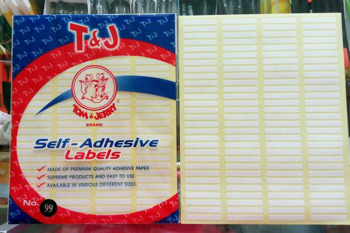 Label T&J 99,100,101,102,103,104/Label TJ/Label Tom/Stiker Sticker Tom ...