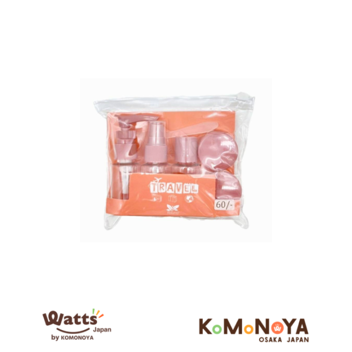 Komonoya เซ็ตขวด แบบพกพา สีชมพู GTV001 | Lazada.co.th