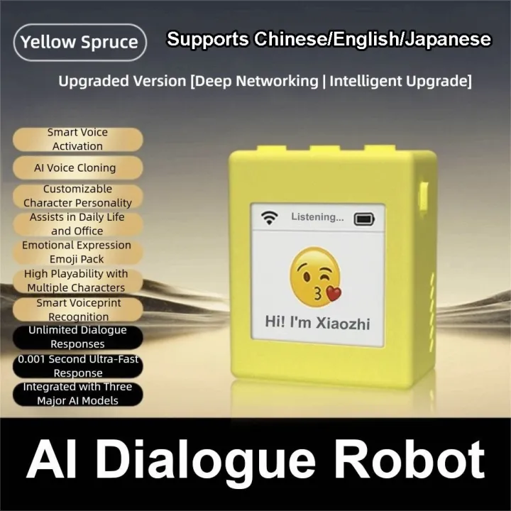 ANQII 1.54 Inch TFT Screen AI Dialogue Robot DeepSeek Support Voice Box ...