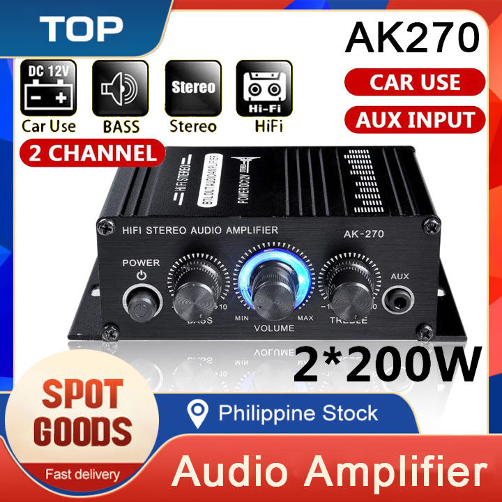 Local Spot Goods AK270 400w Mini Audio Amplifier Home Amplifier ...