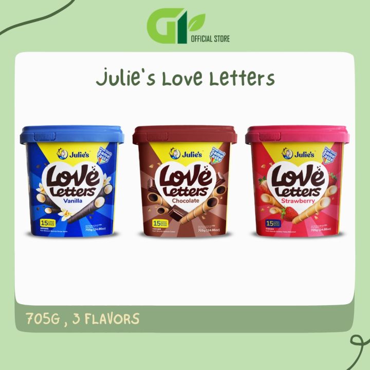 [GY Office] Julie's Love Letters - Chocolate/Strawberry/Vanilla - 705g ...