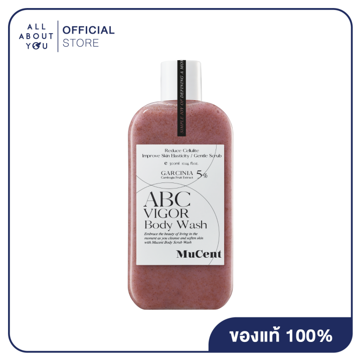 Mucent Abc Vigor Body Wash 02 Red Velvet 300 ml. กลิ่นพีชผสานฟลอรัล หอม ...