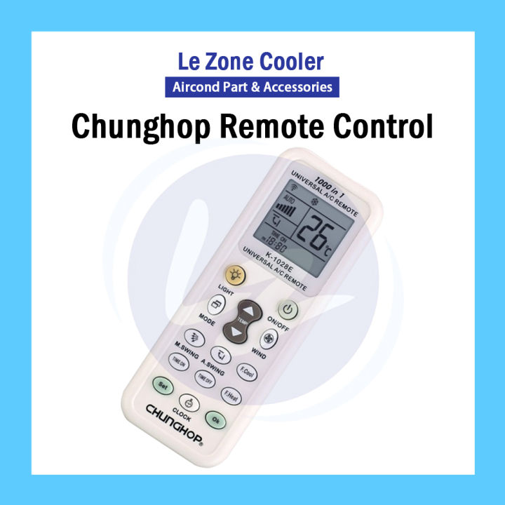 Chunghop Aircond Remote Control Universal Remote Muti Remote Lazada