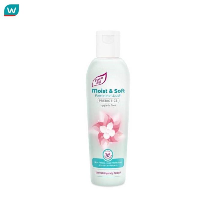 Pure'n Soft เพียว เอ็น ซอฟท์ มอยซ์ ซอฟท์ เฟมินีน วอช 200 มล. | Lazada.co.th