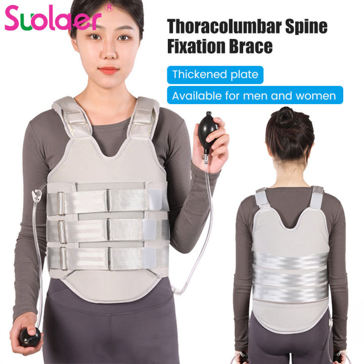 Suolaer Thoracic Lumbar Spine Fixation Braces Compression Fracture ...