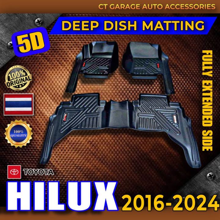 TOYOTA HILUX REVO/CONQUEST 2016-2024 5D DEEP DISH MATTING (EXTENDED ...