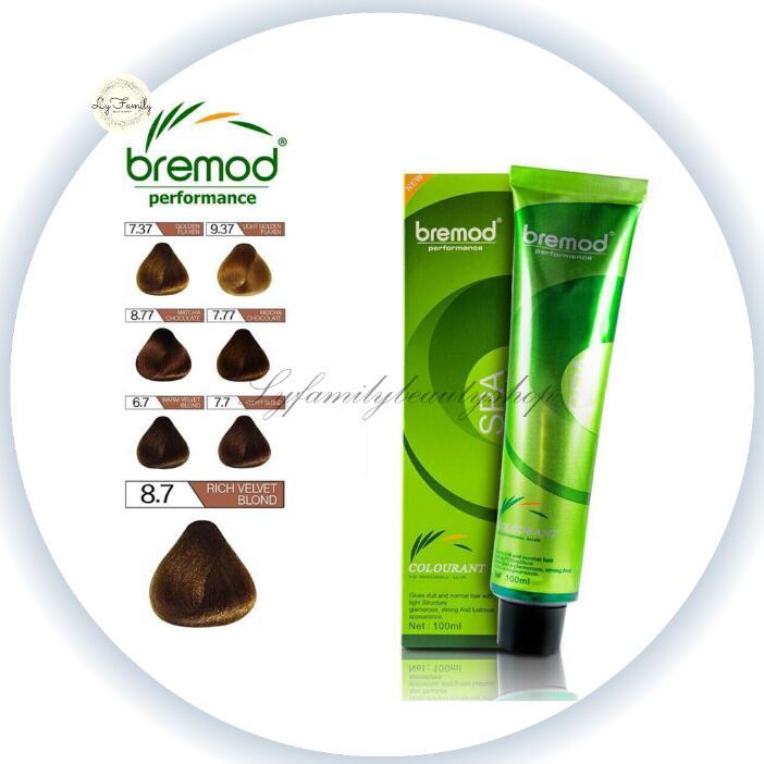 Bremod Hair Color Dye 100ml Blonde 7/37 9/37 6/7 7/7 8/7 7/77 8/77 ...