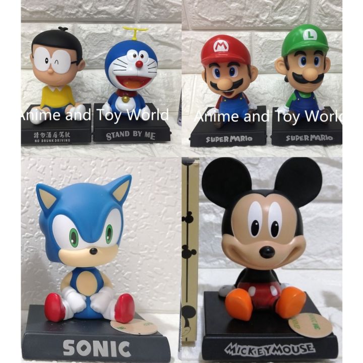Bobblehead Super Sonic Tom and Jerry Mario Luigi Deraemon Nobita Micky ...